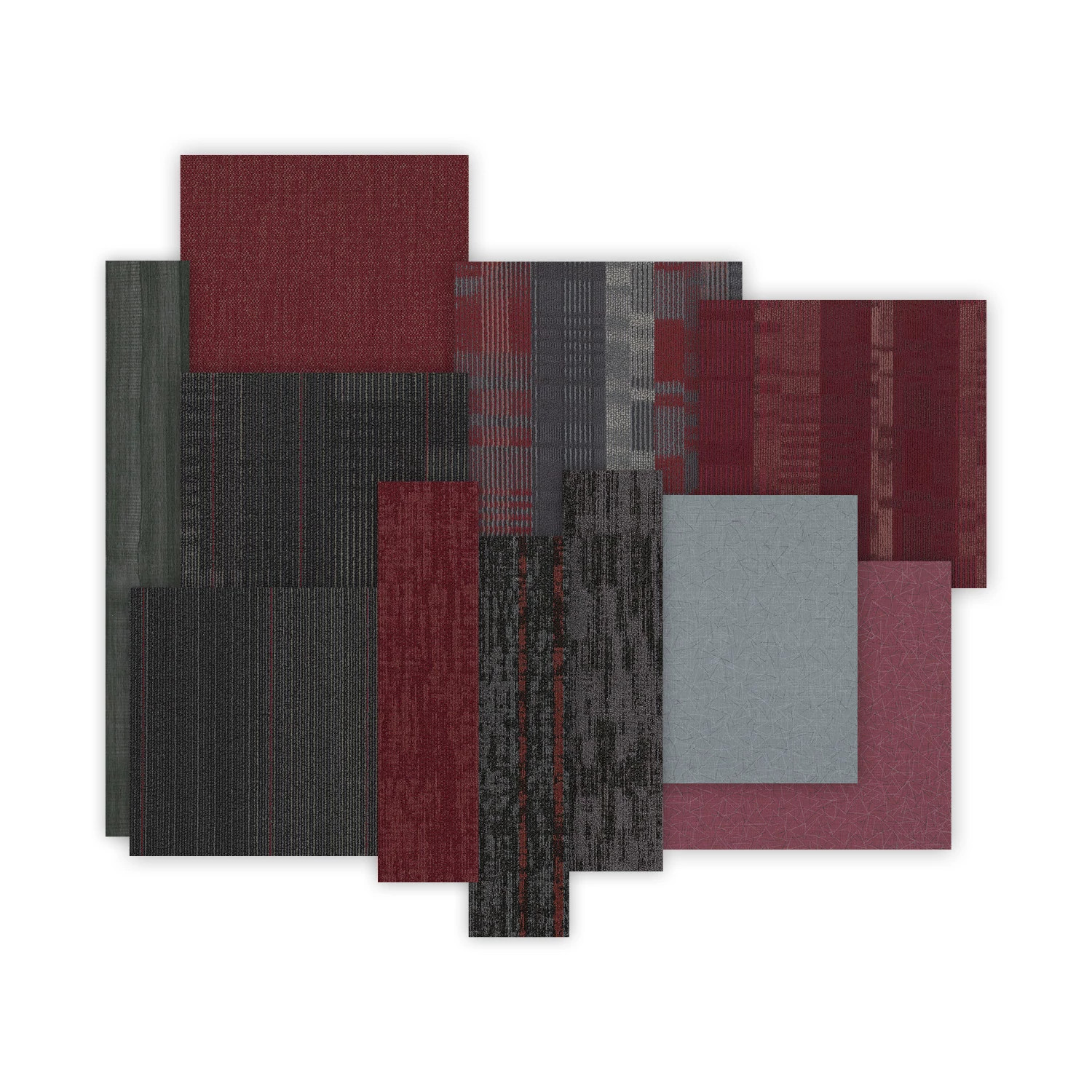 Board | Diffuse Color + Disperse Color Cool Burgundy | ShawContract